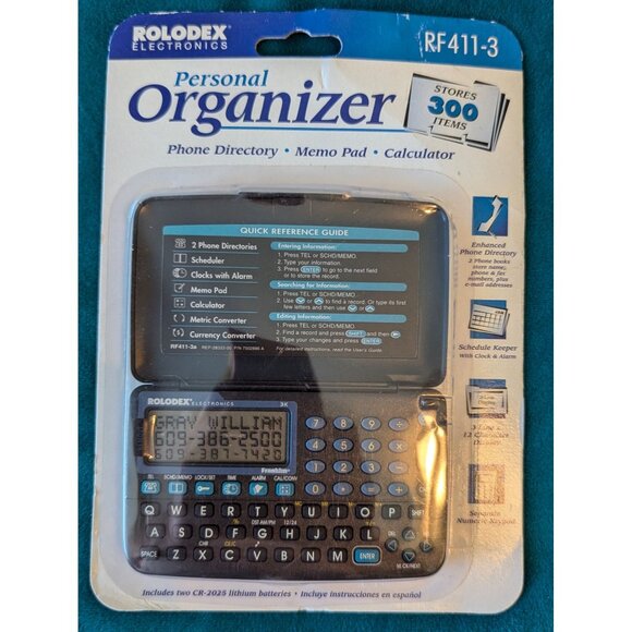 Rolodex Electronics | Other | Vintage New Rolodex Personal Organizer ...